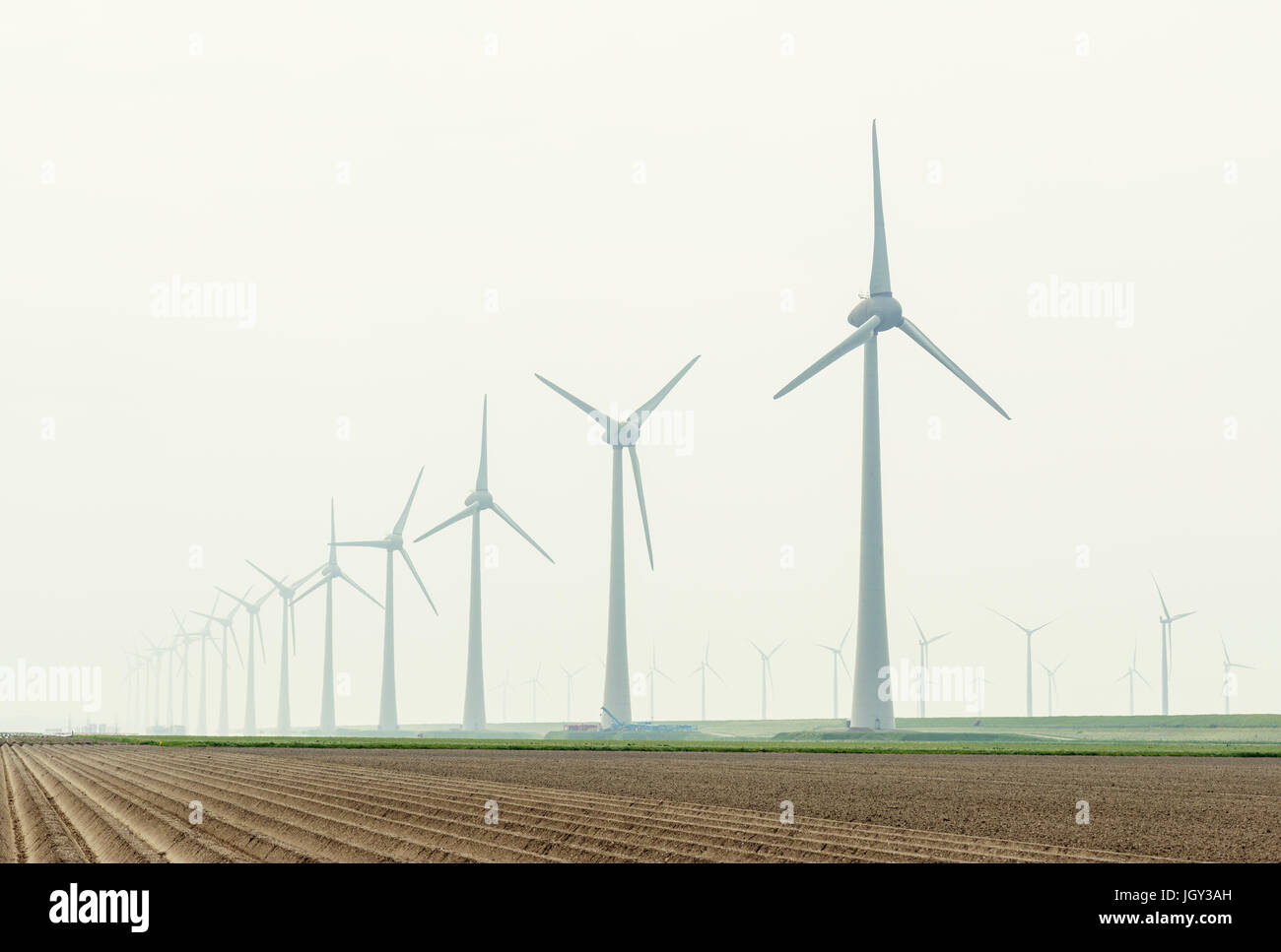 Turbines in landscape hi-res stock photography and images - Alamy