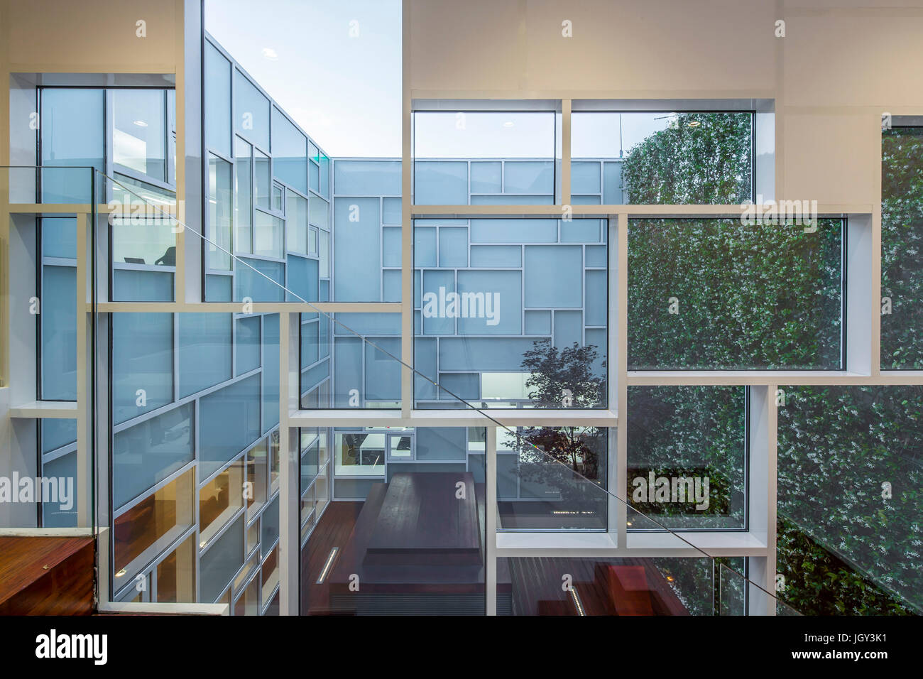 Elevated view into exterior courtyard. Marubi National Museum of ...