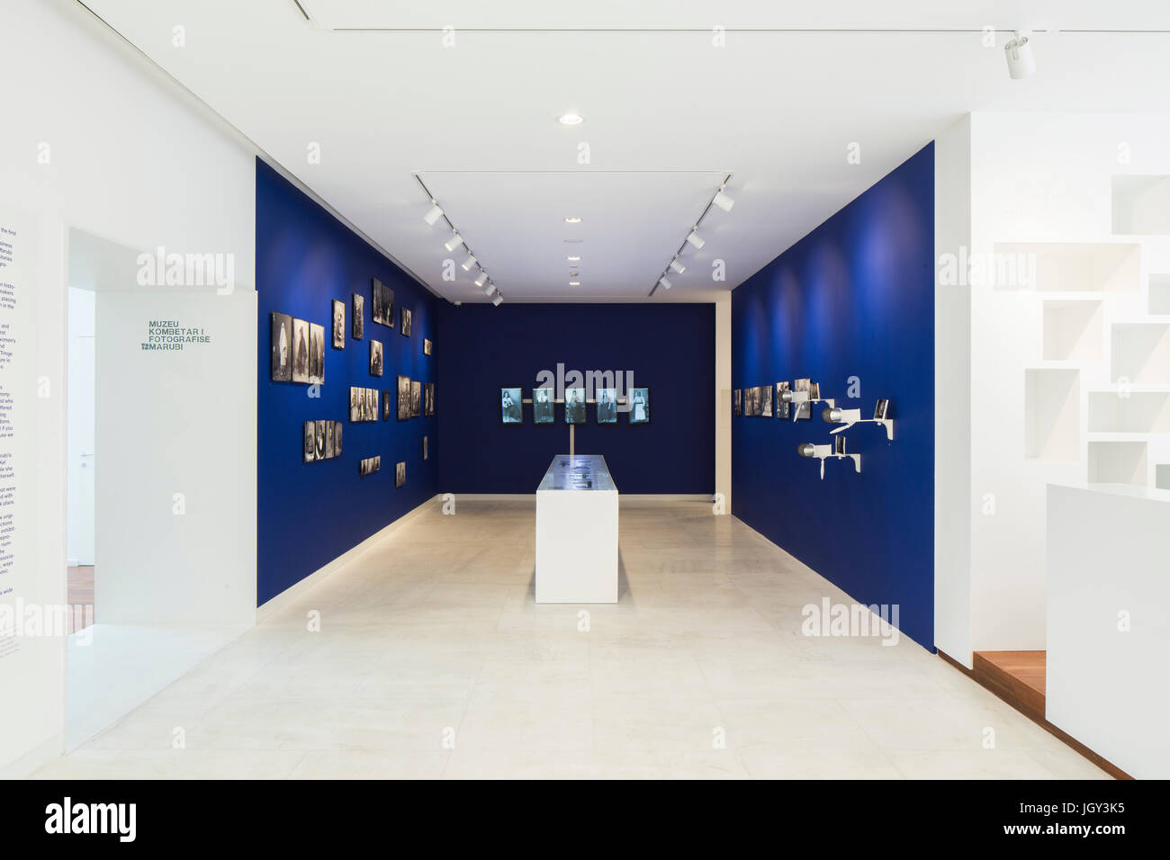 Exhibition gallery. Marubi National Museum of Photography, Shkoder ...