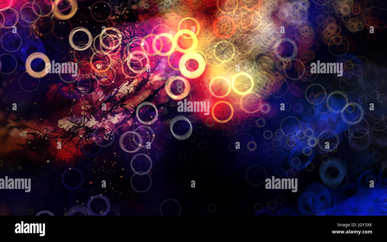 abstract fresh design background with light circle pattern and shiny ...