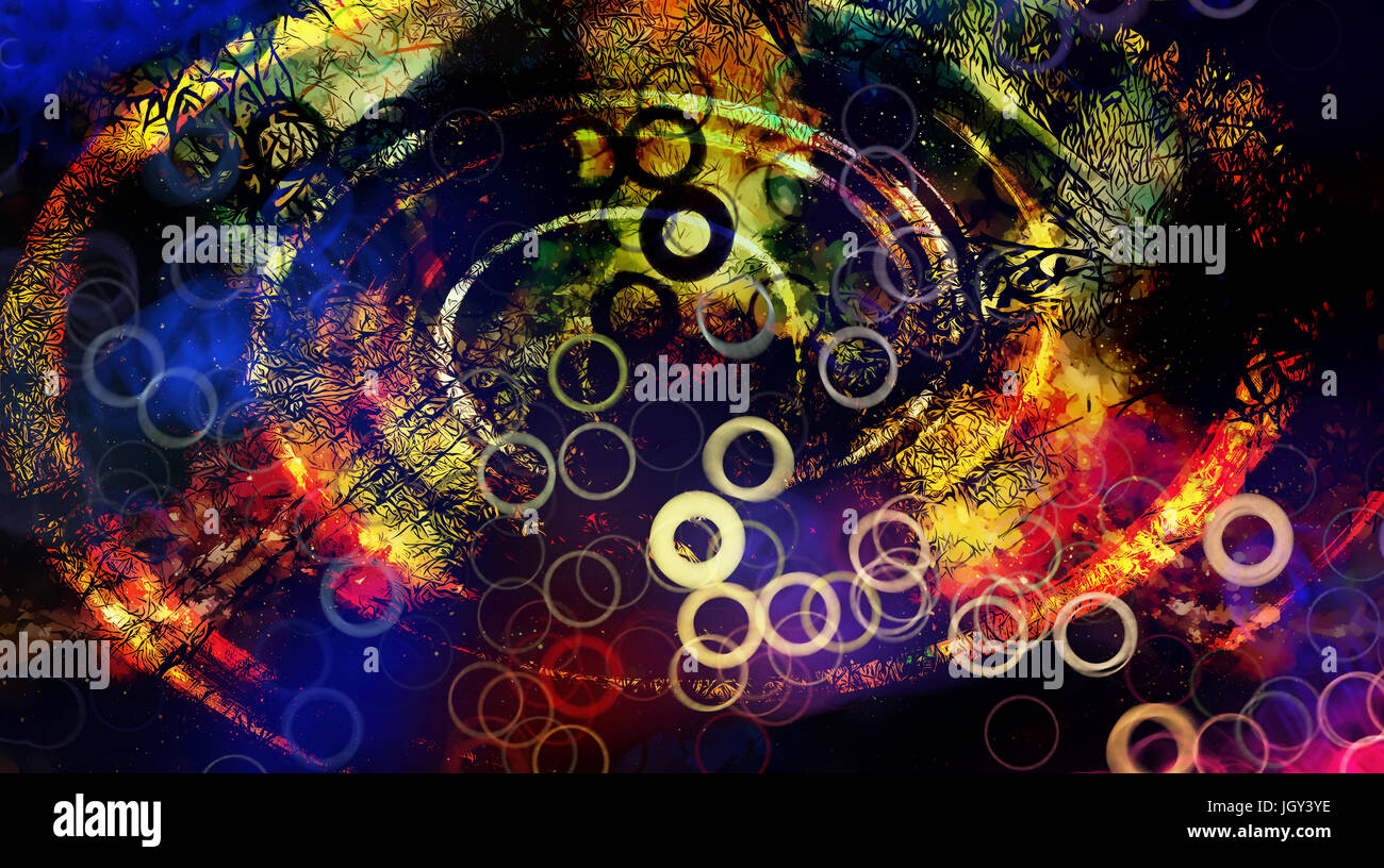 abstract fresh design background with light circle pattern and shiny ...