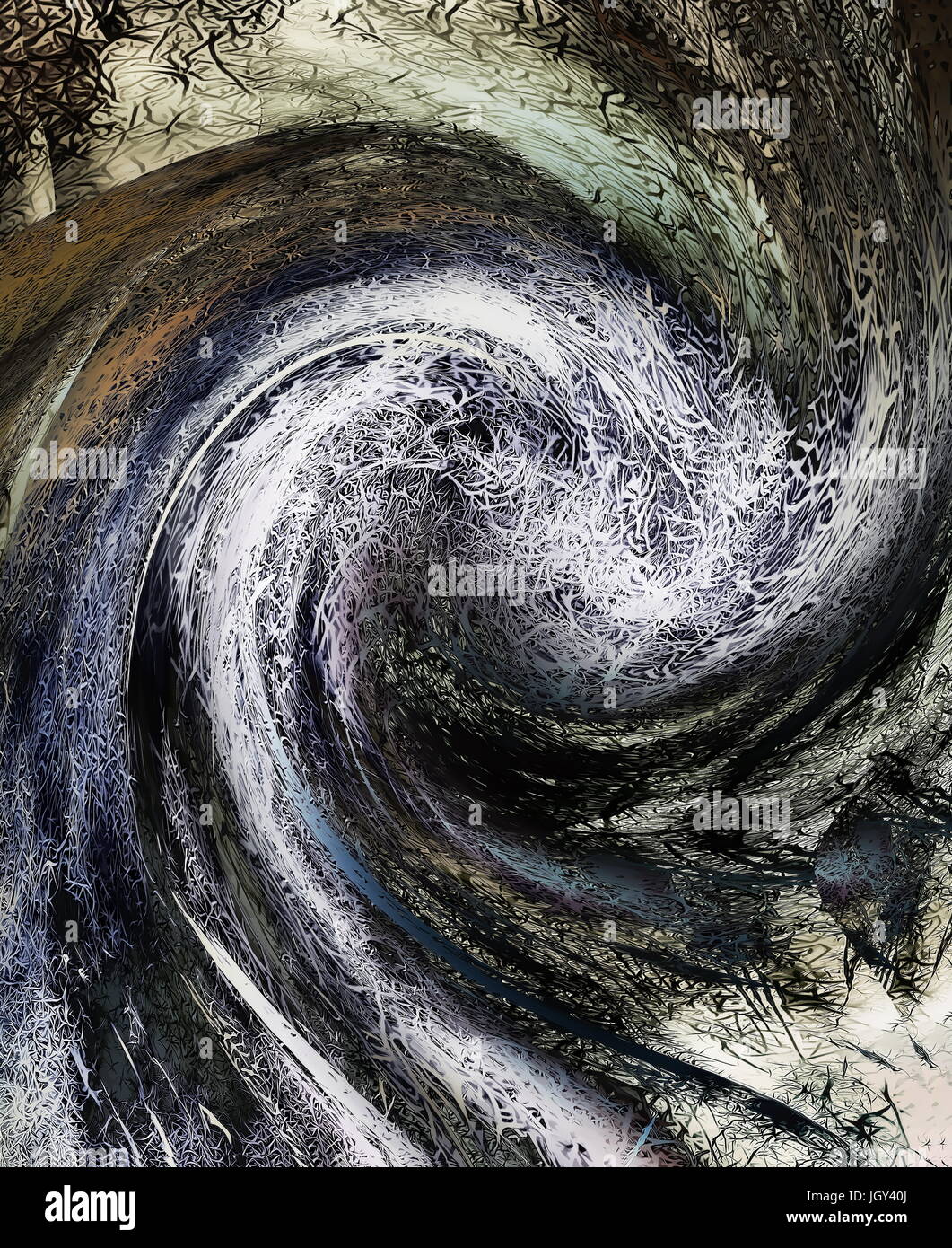 background pattern with fractal needle structures. Swirl effect Stock ...