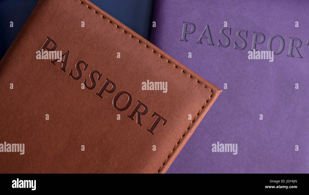 Close up shot passport airplane hi-res stock photography and images - Alamy