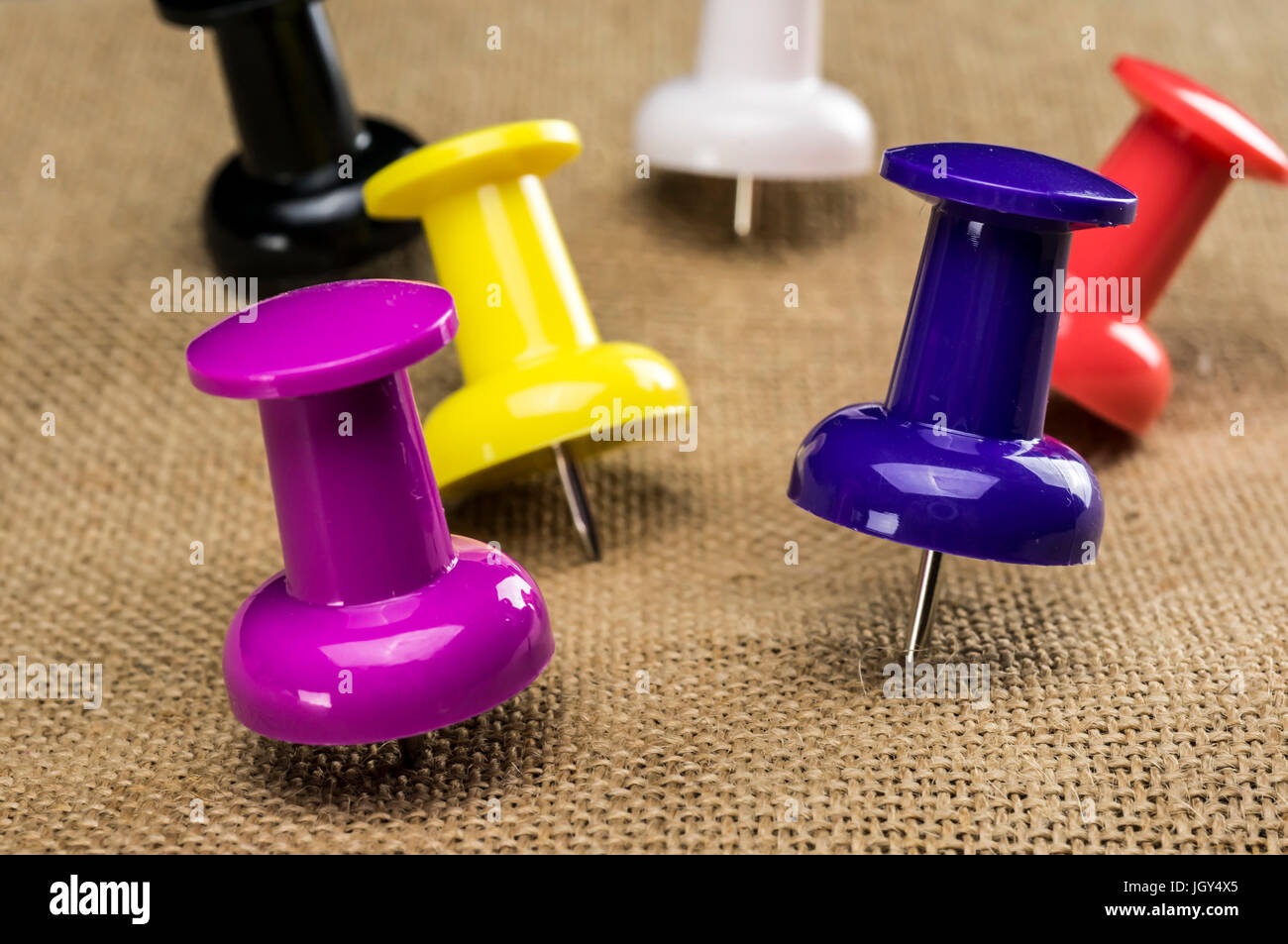 Multi colored pin map hi-res stock photography and images - Alamy