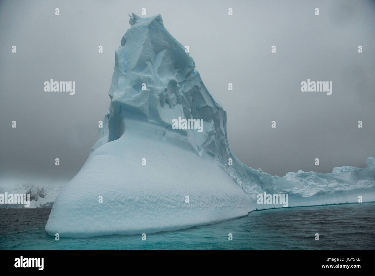 An amazing iceberg, at the Iceberg Alley- Pleneau Island Stock Photo ...