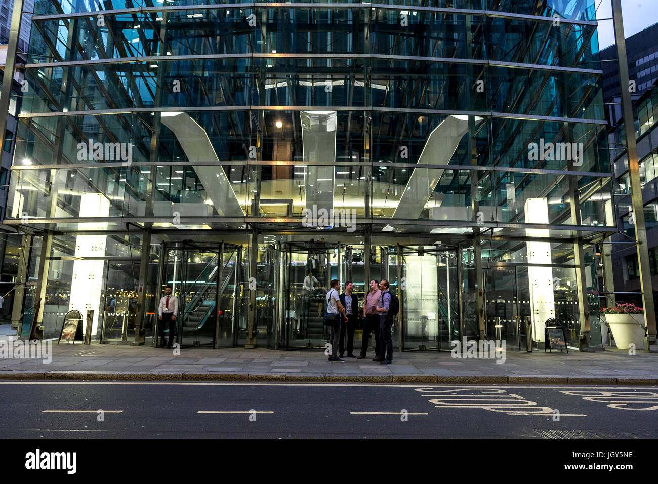 london, United Kingdom – June 30, 2017: Office workers in the City of ...