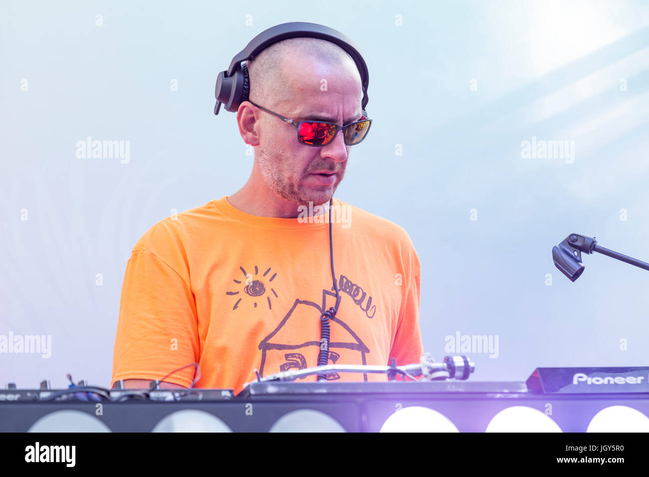 london, United Kingdom – July 1, 2017: DJ performing at the London ...