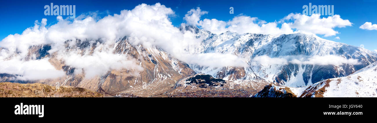 Stepantsminda, kazbegi georgia hi-res stock photography and images - Alamy