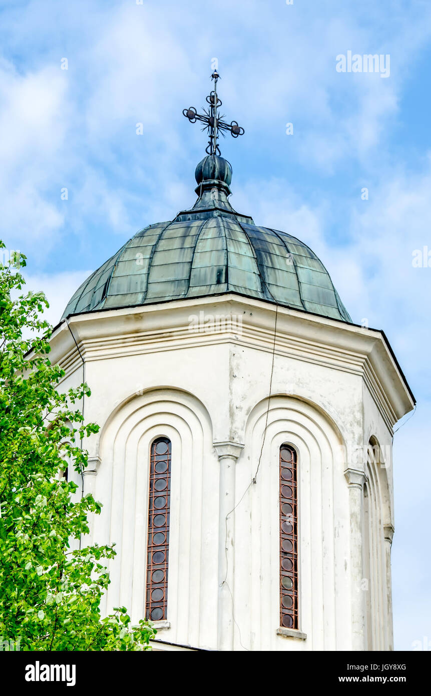 PLOIESTI, ROMANIA - APRIL 22, 2014. The Monastery Ghighiu build in 16 ...