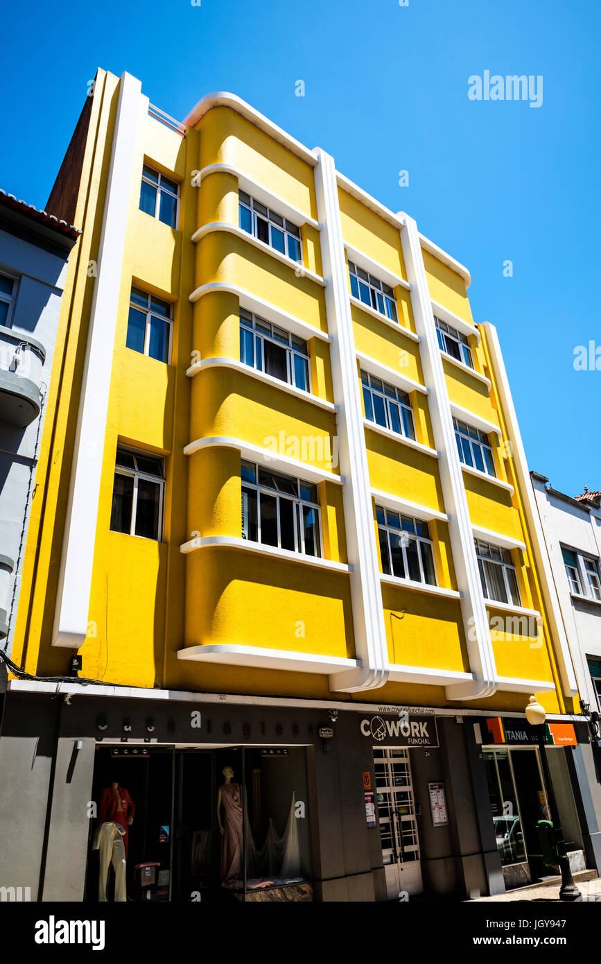 Area around the Regional Governors building in Funchal Madeira Portugal ...