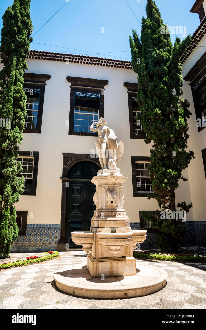 Area around the Regional Governors building in Funchal Madeira Portugal ...