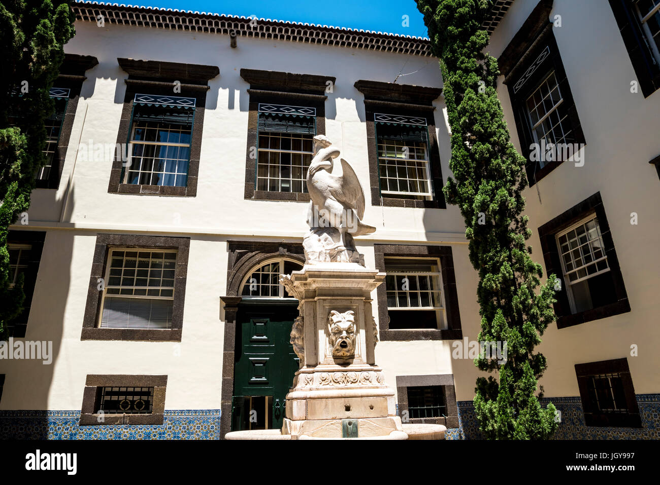Area around the Regional Governors building in Funchal Madeira Portugal ...