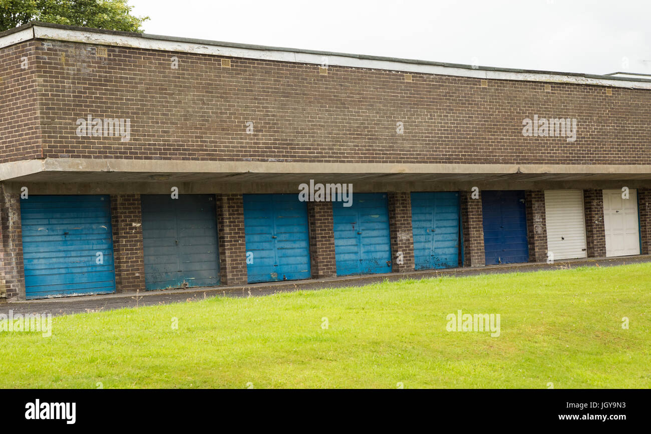 Row of lock ups hi-res stock photography and images - Alamy