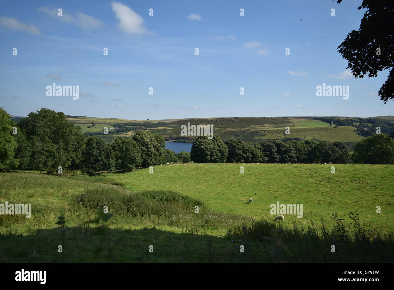 View to Strines Reservoir Stock Photo - Alamy