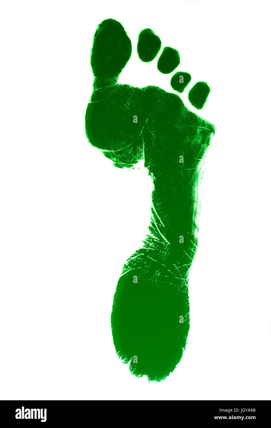 Human foot print Stock Photo - Alamy