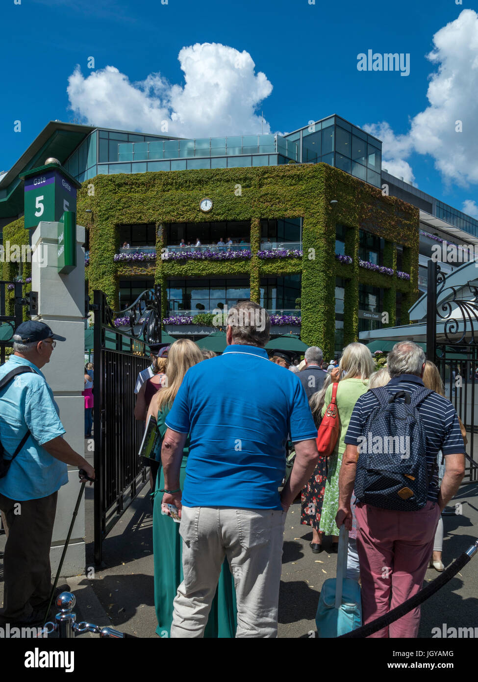 Wimbledon gate entrance hi-res stock photography and images - Alamy
