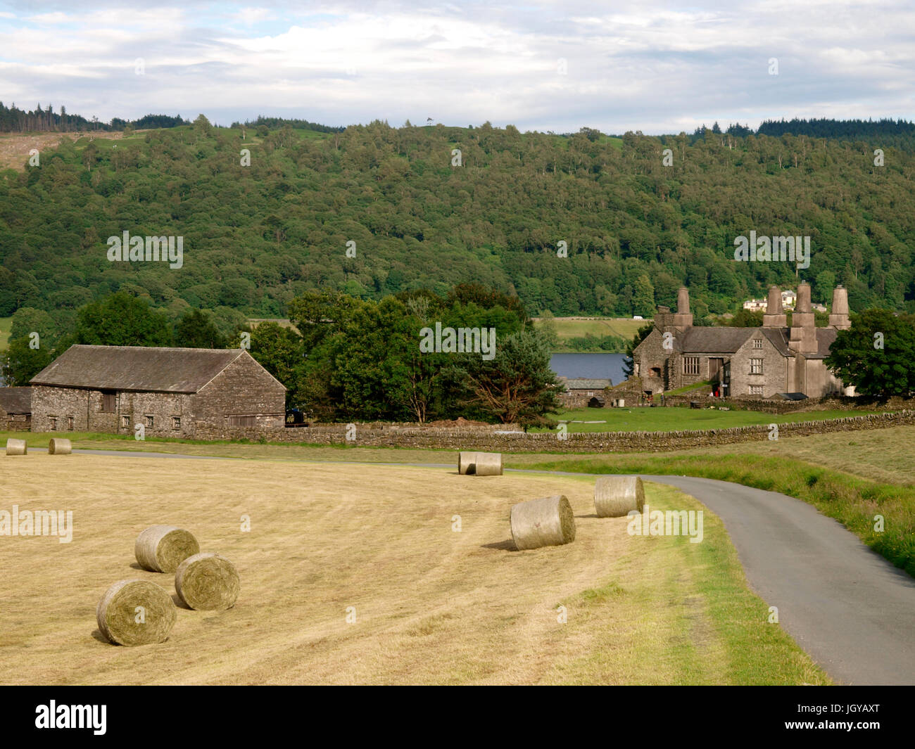 Coniston Hall, Coniston Water, The Lake District, Cumbria, UK Stock ...