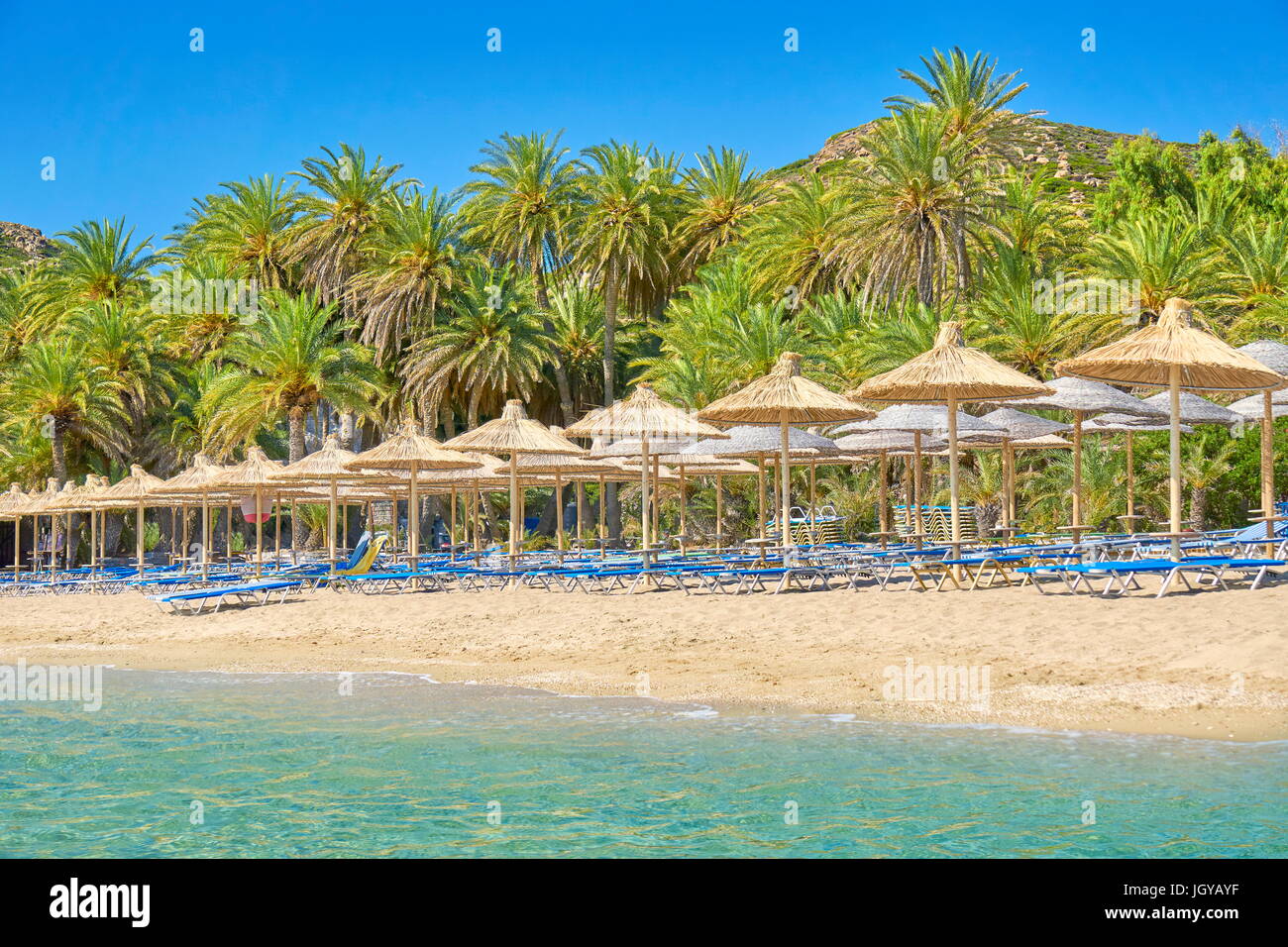 Vai Beach, Crete Island, Greece Stock Photo - Alamy