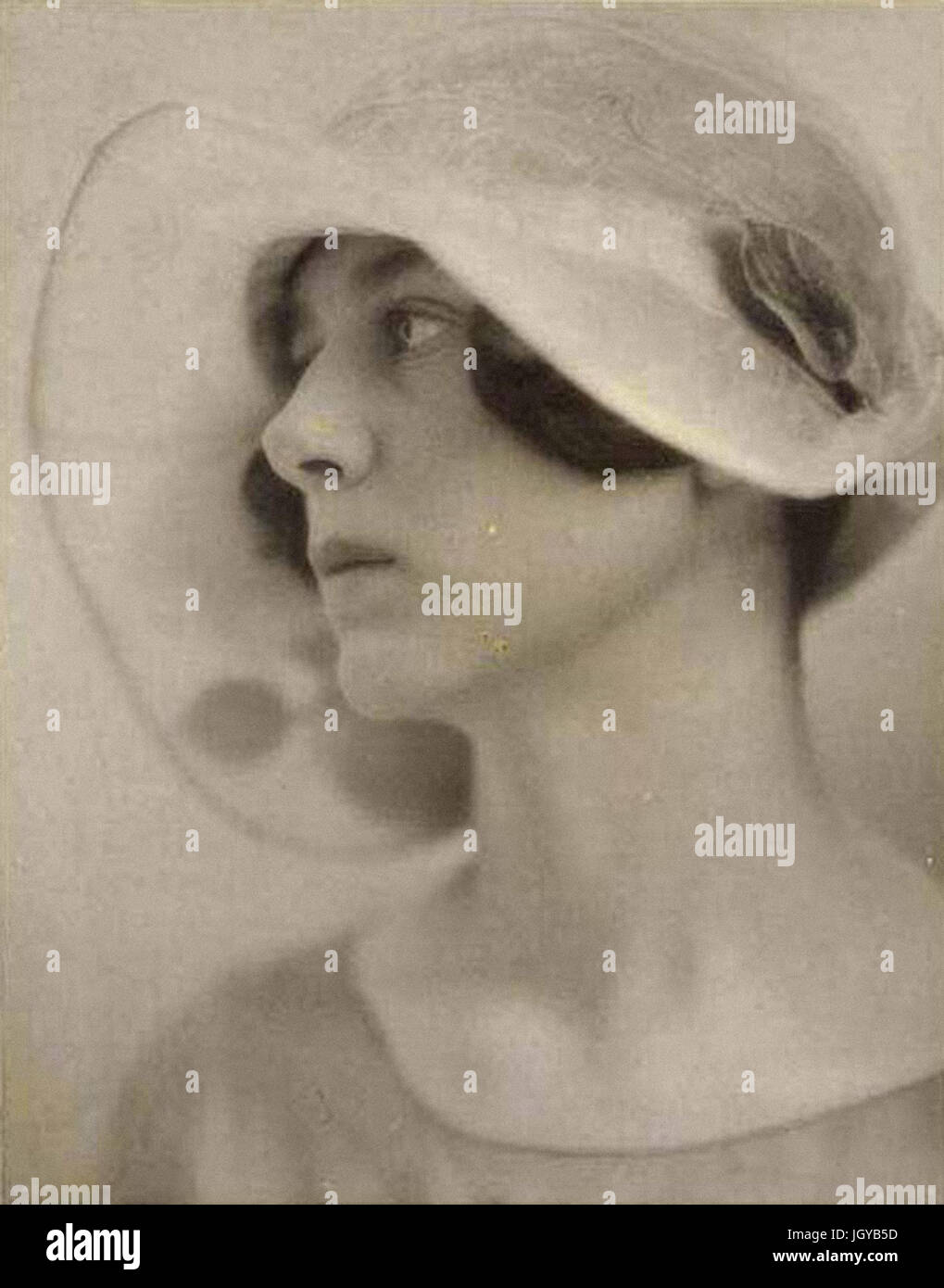 Portrait of unidentified woman Stock Photo - Alamy