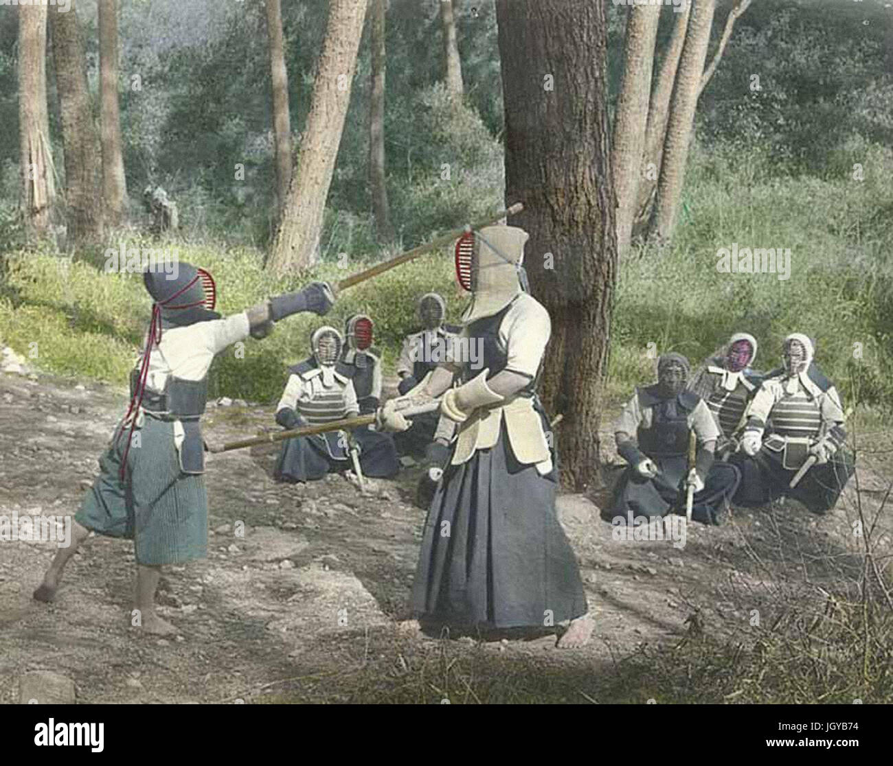 People practicing kendo, Japan Stock Photo - Alamy