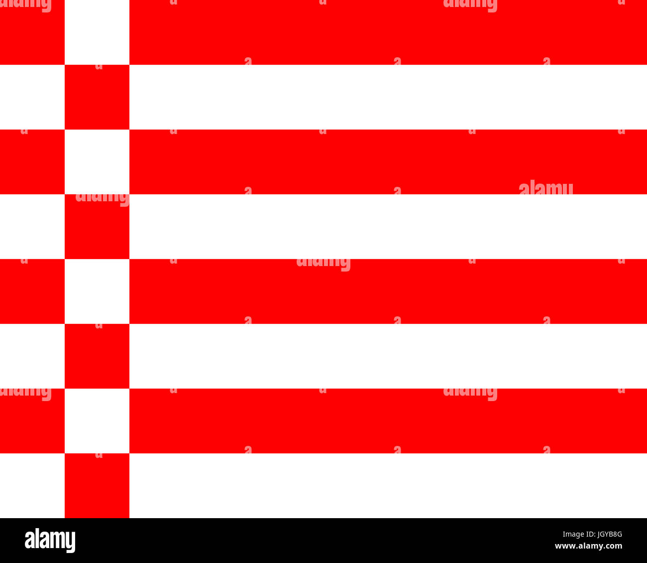 Colored flag of Bremen Stock Photo - Alamy