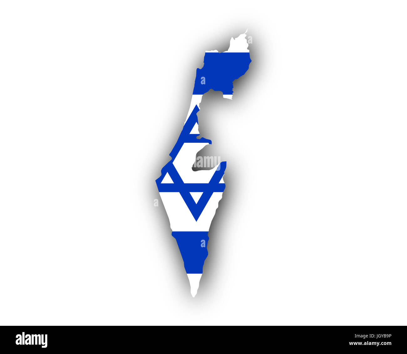 Map and flag of Israel Stock Photo - Alamy
