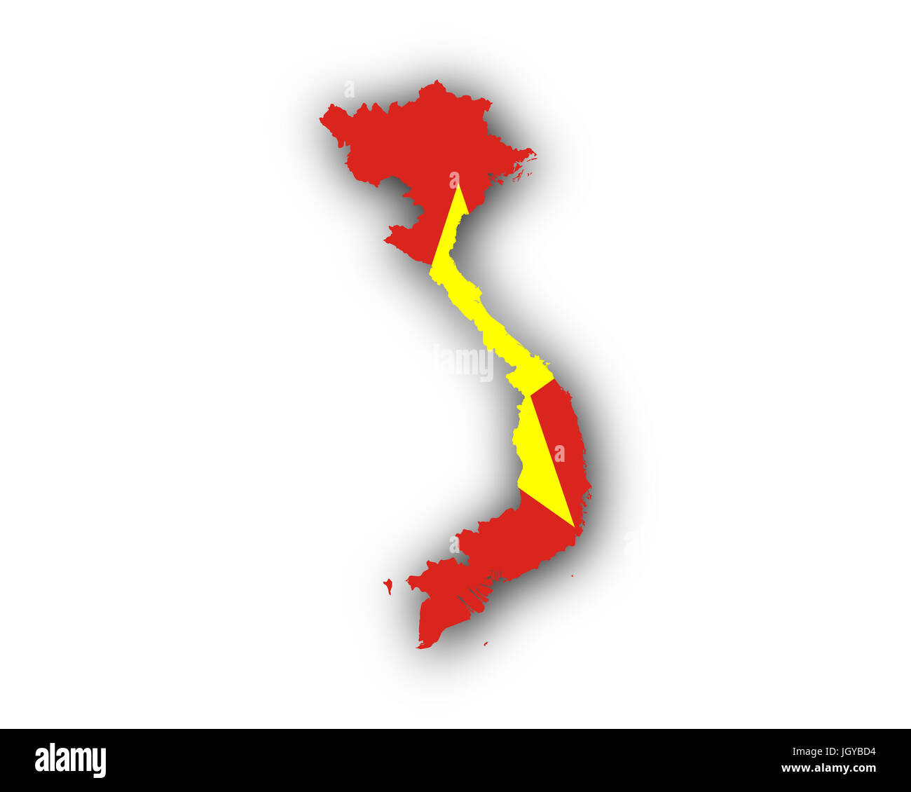 Map and flag of Vietnam Stock Photo - Alamy