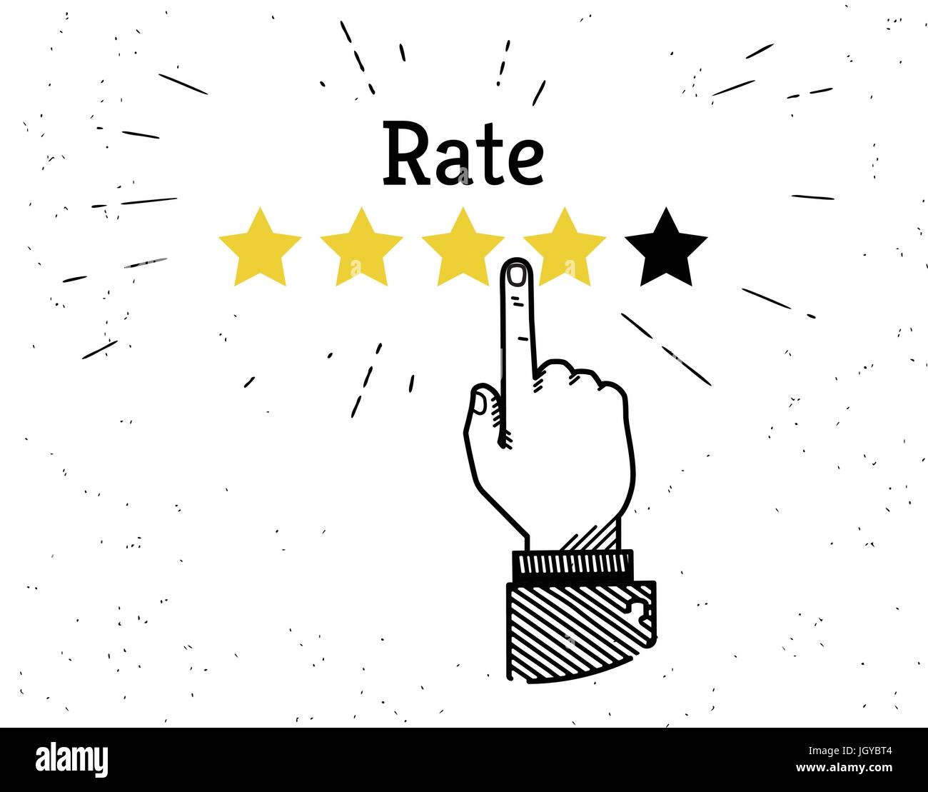 Stars quality rating symbol Stock Vector Images - Alamy