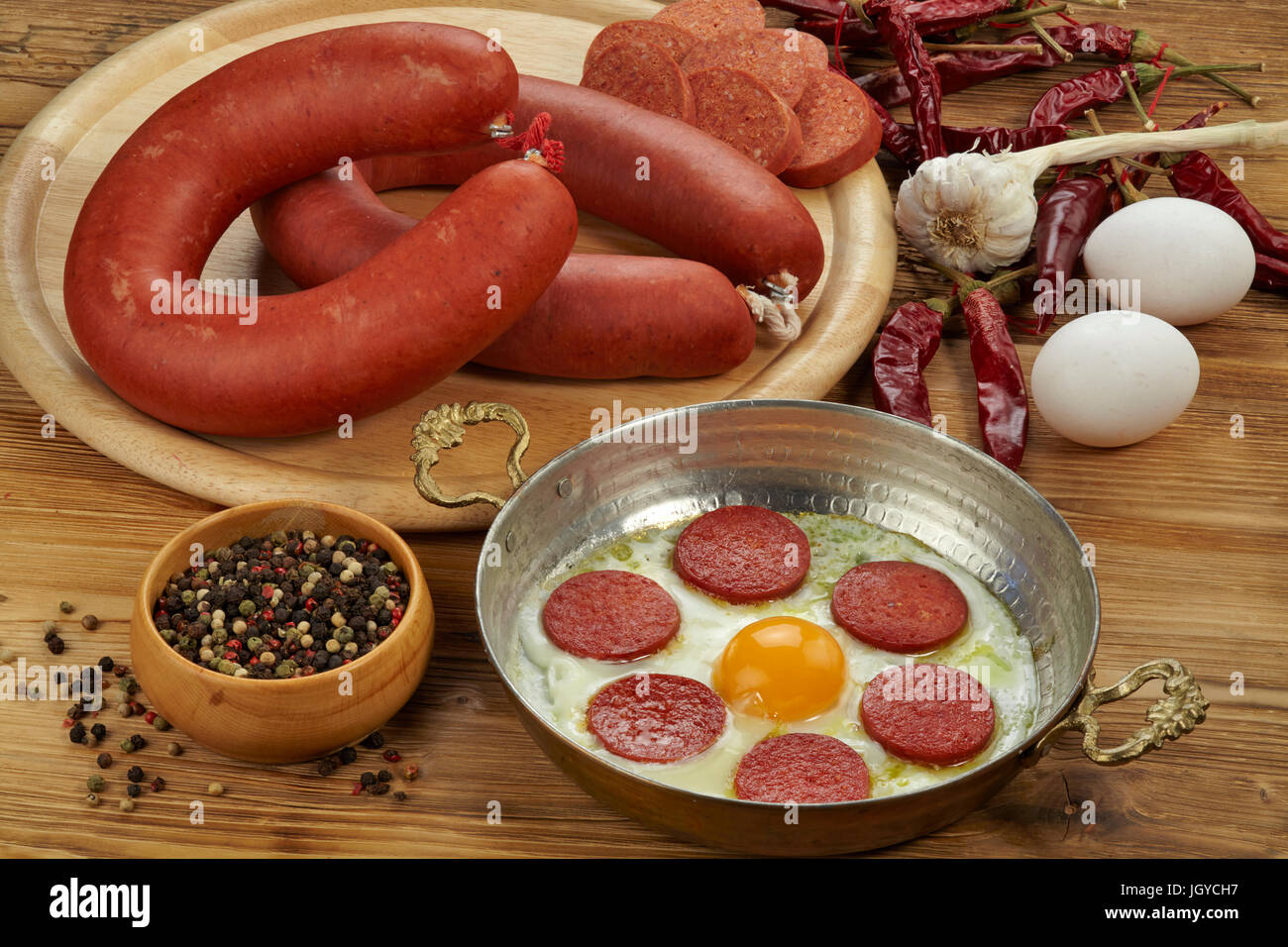 Sausage ( Turkish Sucuk ) concept photo Stock Photo - Alamy