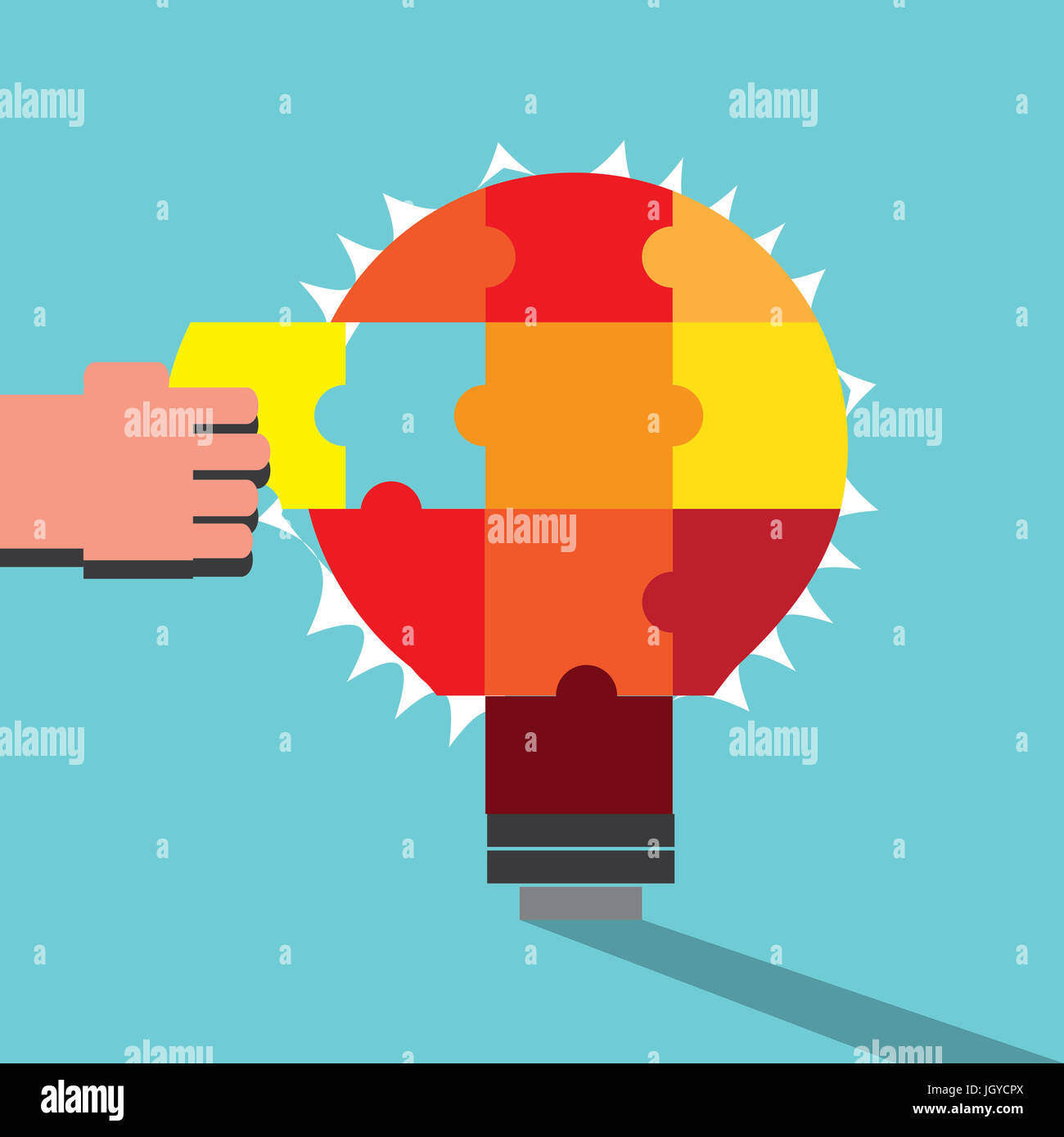 Puzzle solved hi-res stock photography and images - Alamy