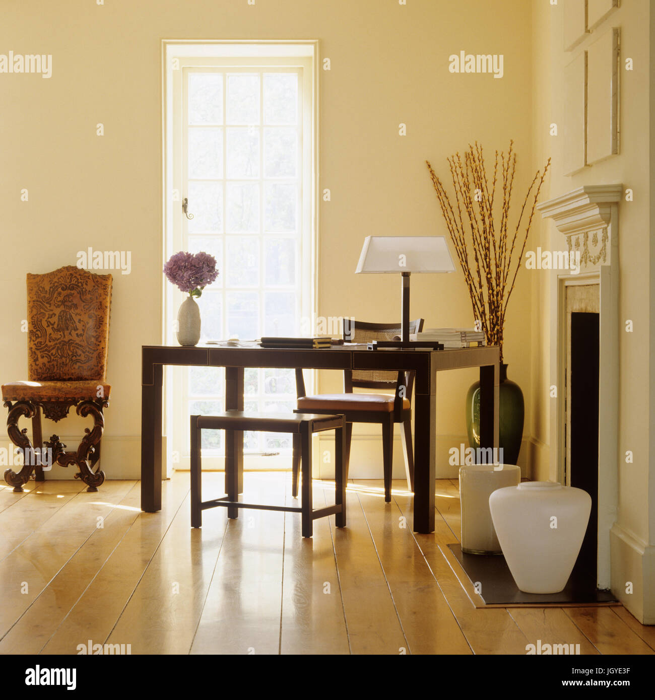 Study Fireplace High Resolution Stock Photography and Images - Alamy