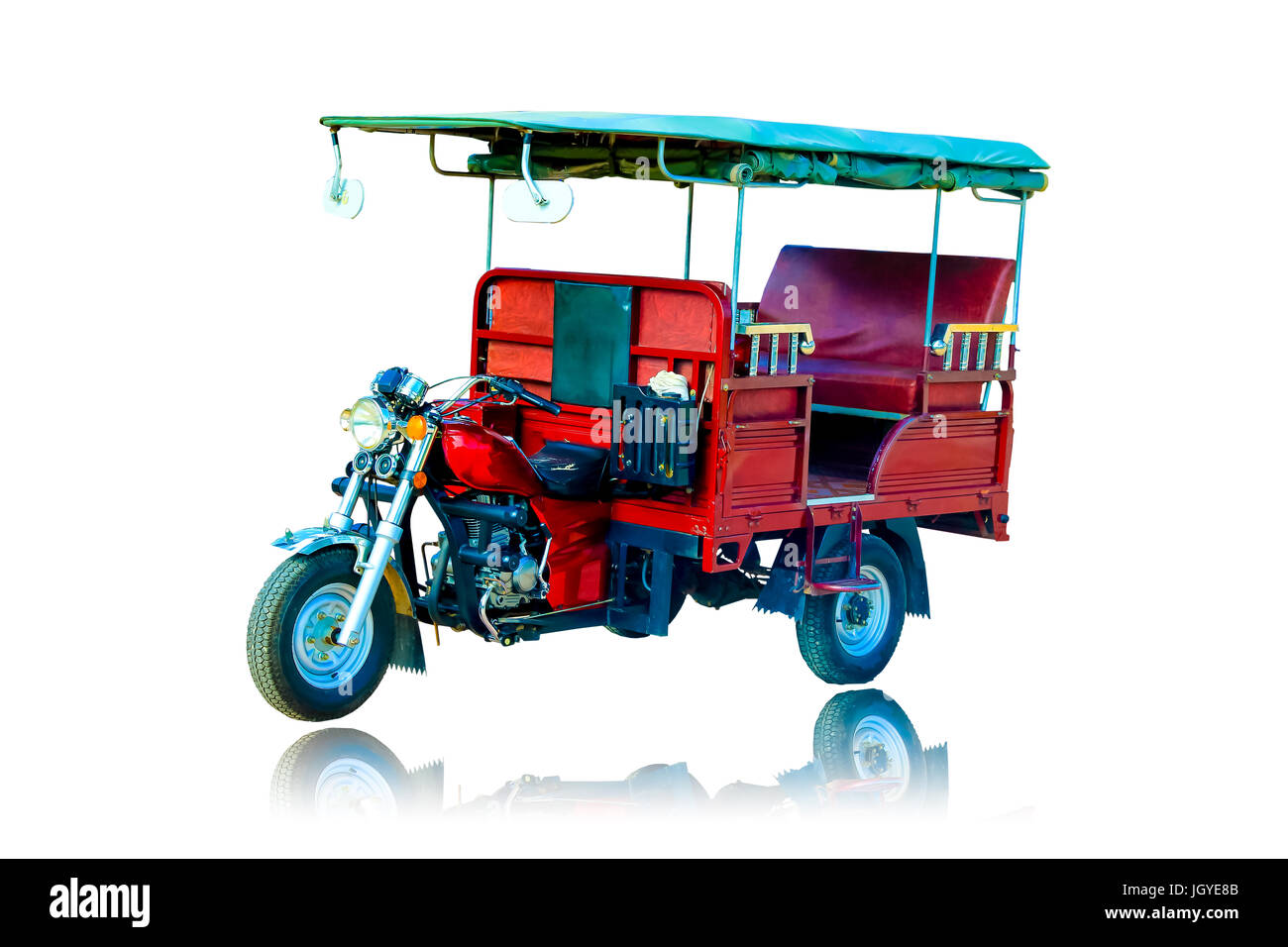 Tricycle isolated on white background Stock Photo - Alamy