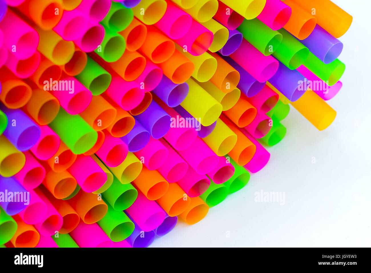 straw : Colorful of drinking straws is a tube for transferring a ...