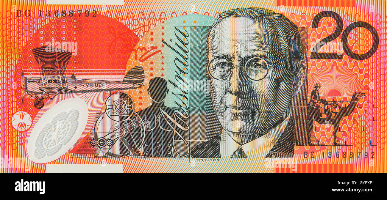 Australian dollar 20 note hi-res stock photography and images - Alamy