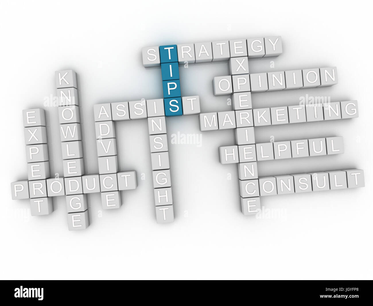 3d Tips concepts word cloud illustration Stock Photo - Alamy