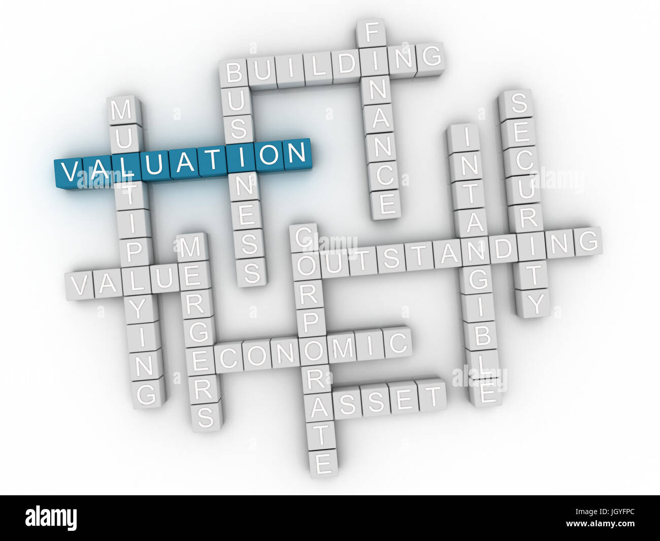3d Valuation Concept word cloud Stock Photo - Alamy