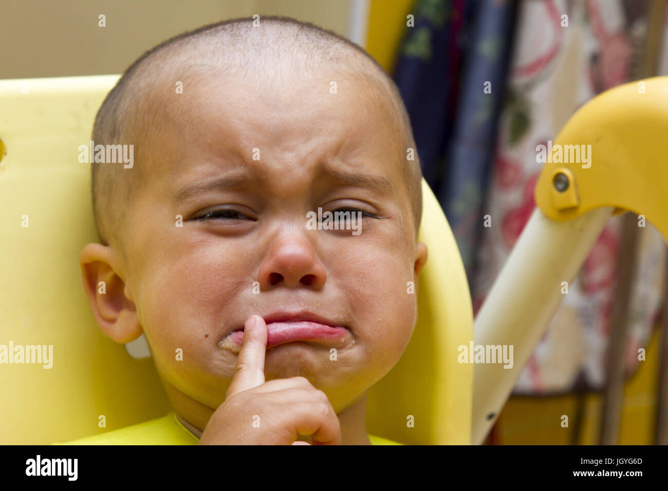 Cartoon illustration baby girl crying hi-res stock photography and ...