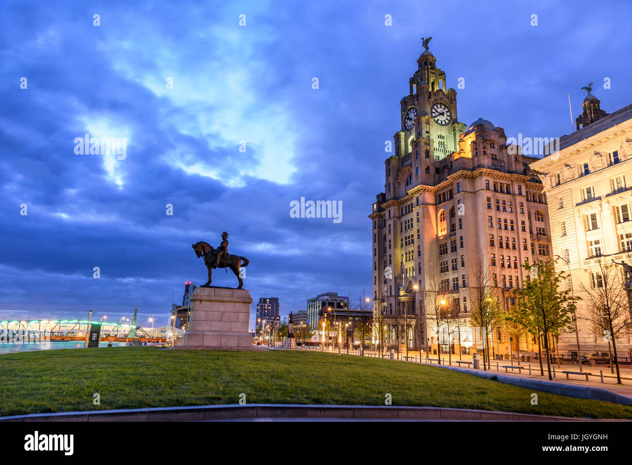 The Three Graces, historic buildings which dominate the Liverpool ...