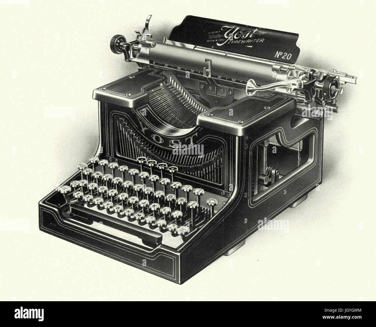Vintage typewriter illustration hi-res stock photography and images - Alamy