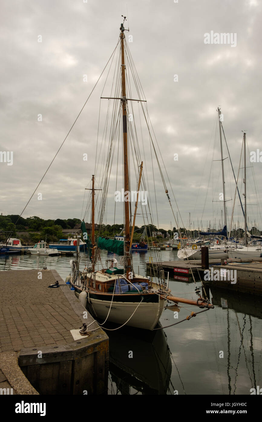 Lymington marina lymington new forest hi-res stock photography and ...