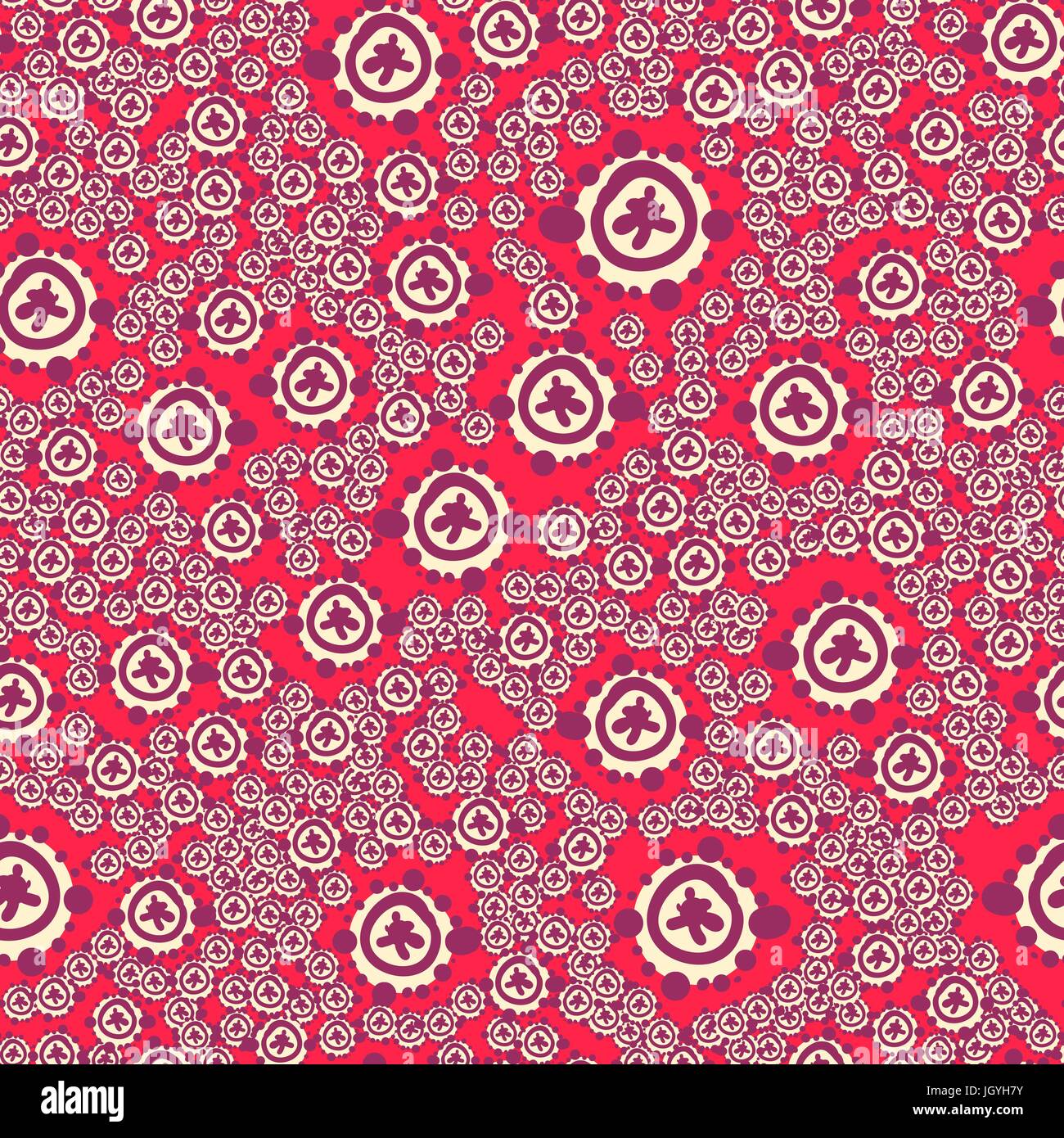 Naive romantic seamless primitive flower ditsy pattern with wild ...