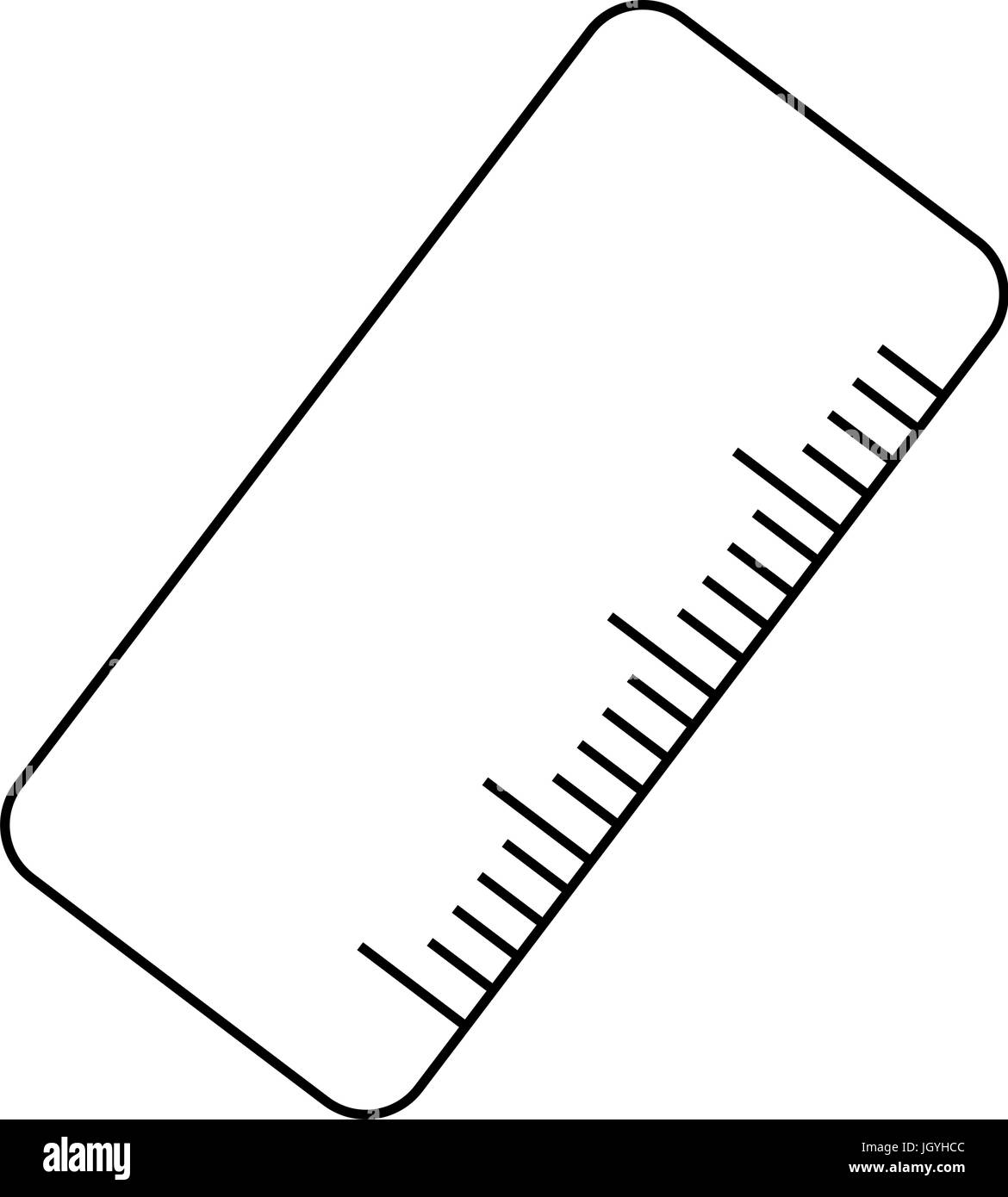 Cute ruler cartoon icon vector illustration graphic design Stock Vector ...