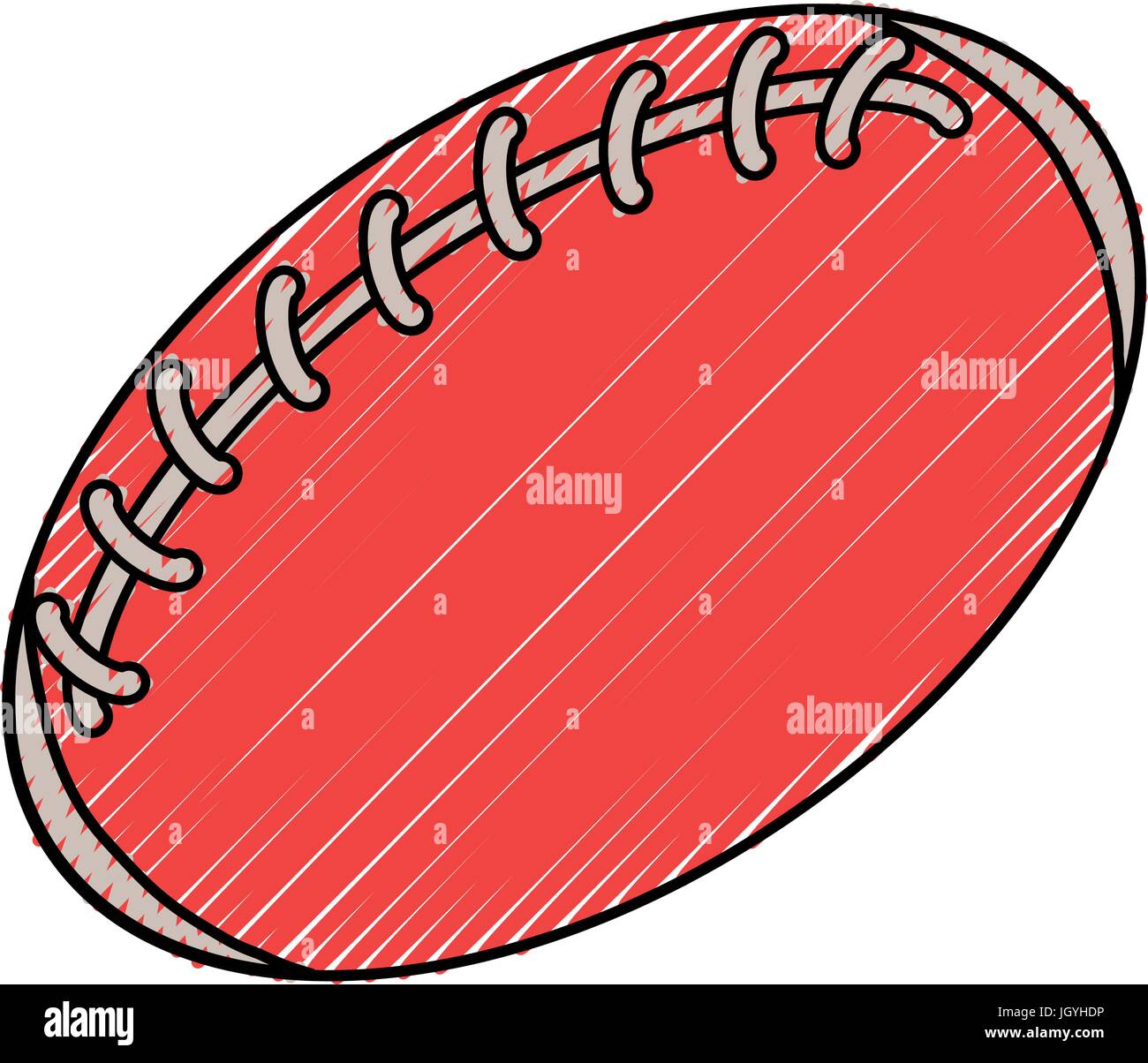 American football ball cartoon icon vector illustration graphic design ...