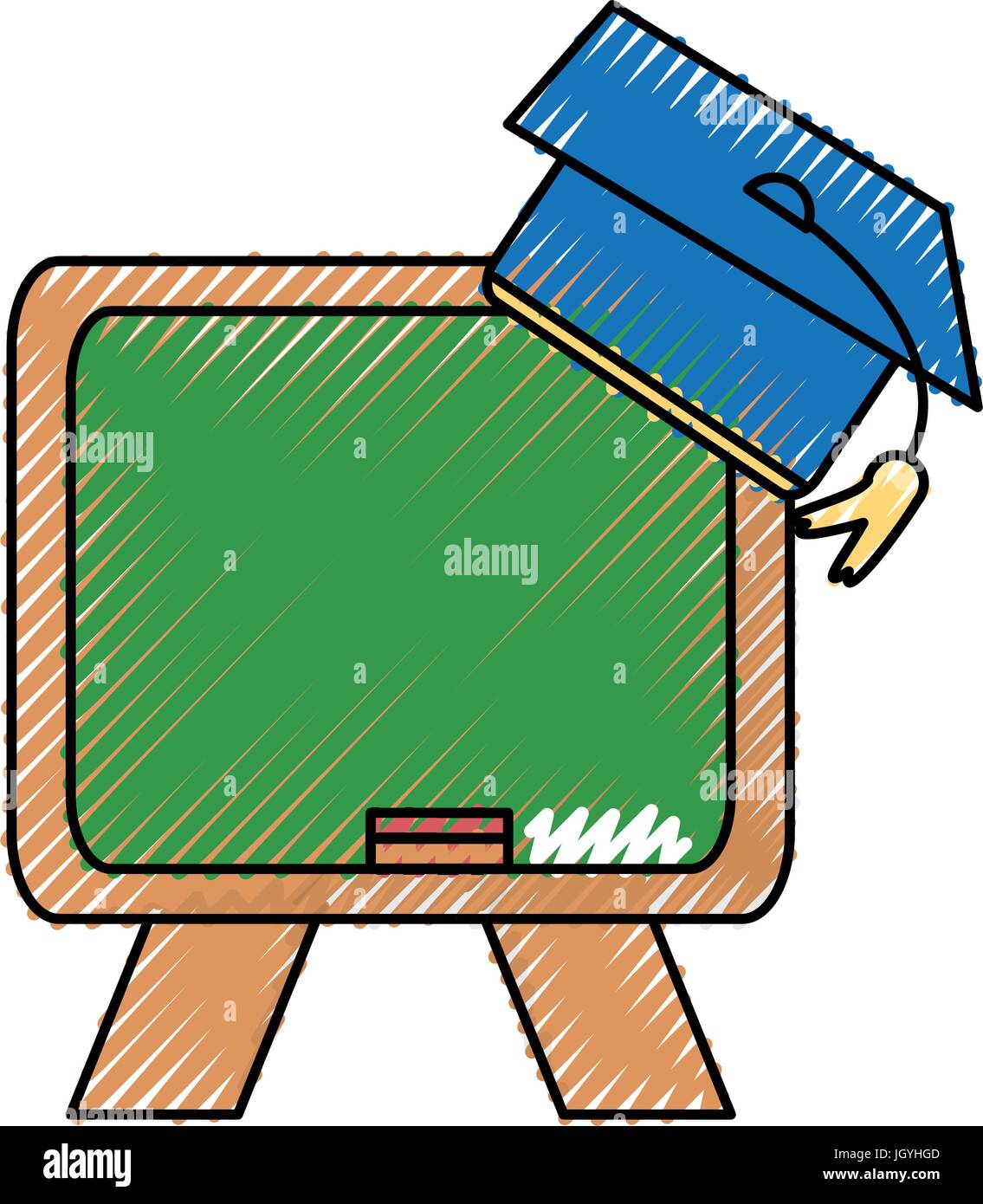 Cute blackboard cartoon icon vector illustration graphic design Stock ...