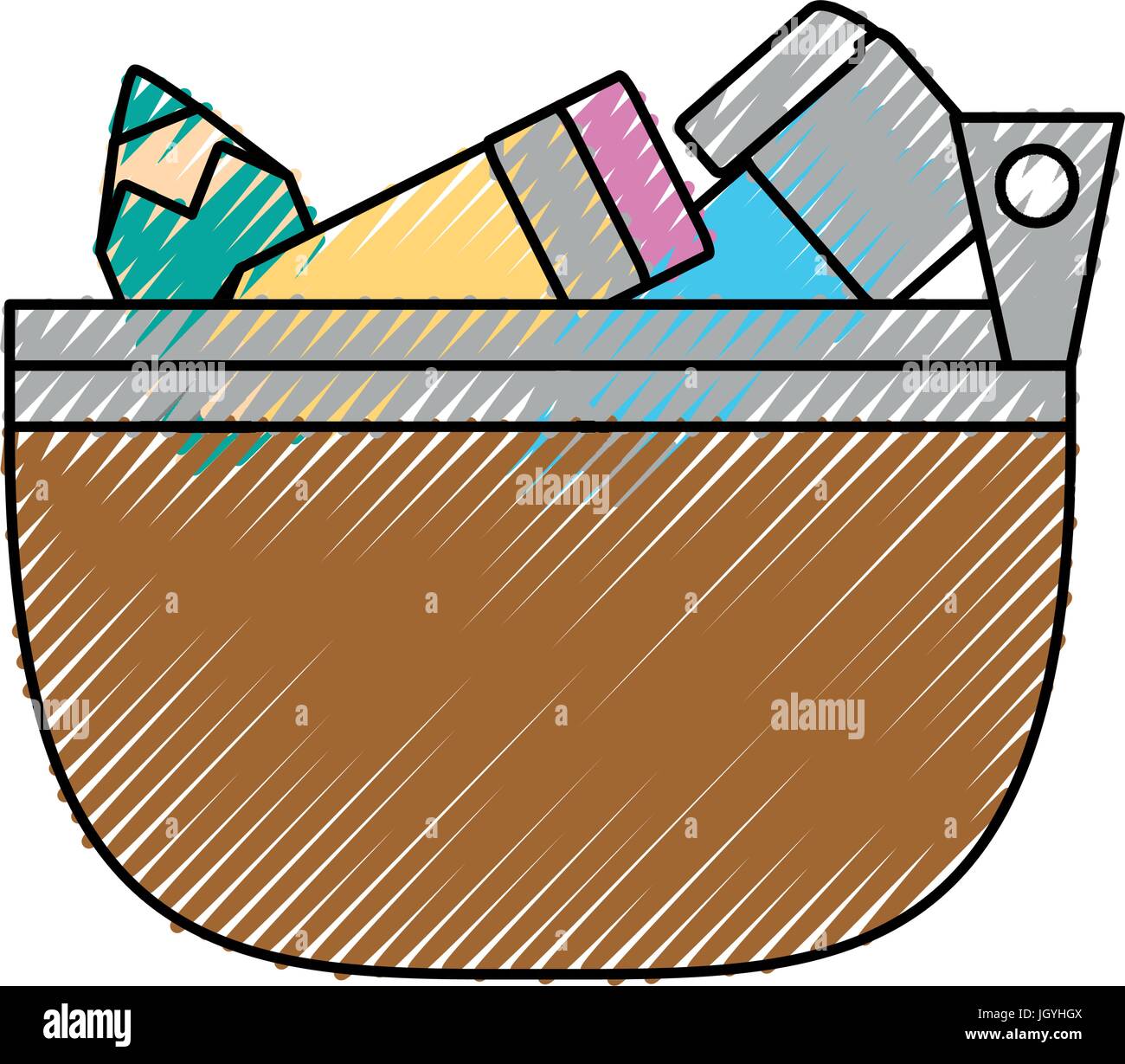 school pencil case icon vector illustration graphic design Stock Vector ...
