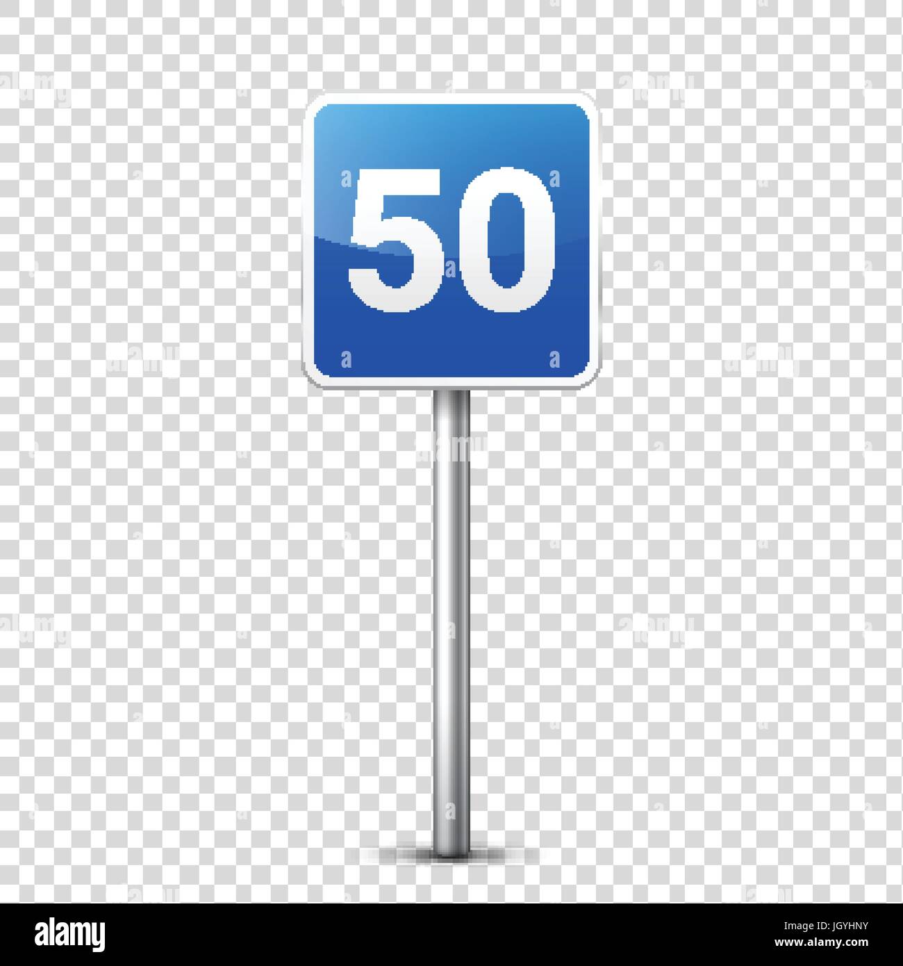 Road blue signs collection isolated on transparent background. Road ...