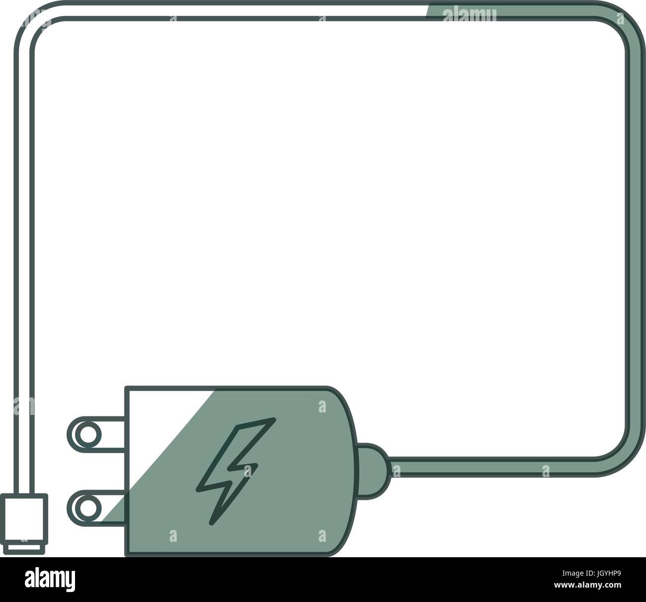 Cellphone charger device icon vector illustration graphic design Stock ...