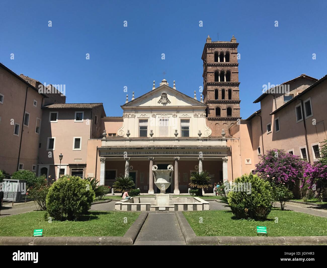 Saint Cecilia, the Basilica di Santa Cecilia in Trastevere, Rome Italy ...