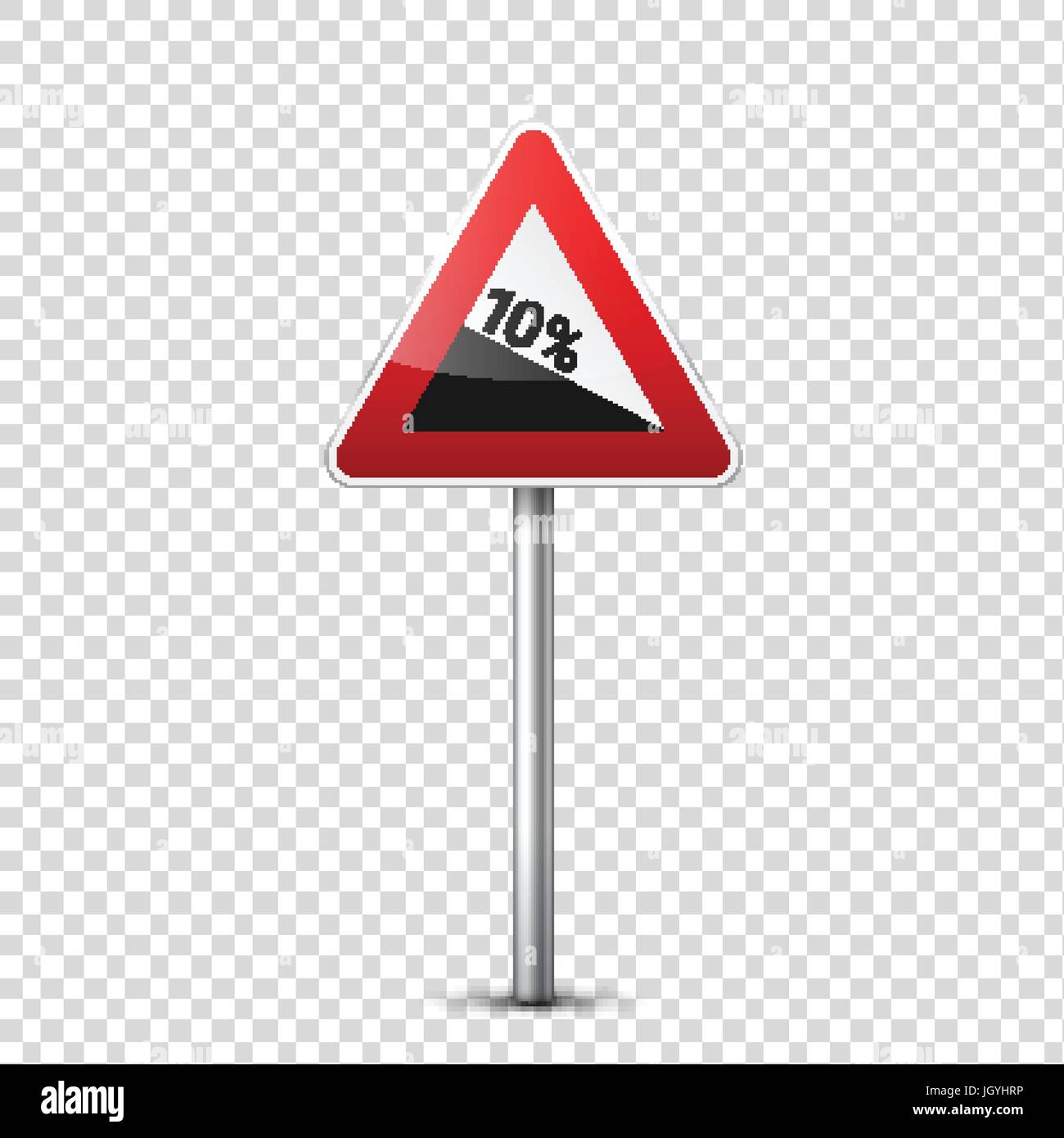 Yield sign blank illustration Stock Vector Images - Alamy