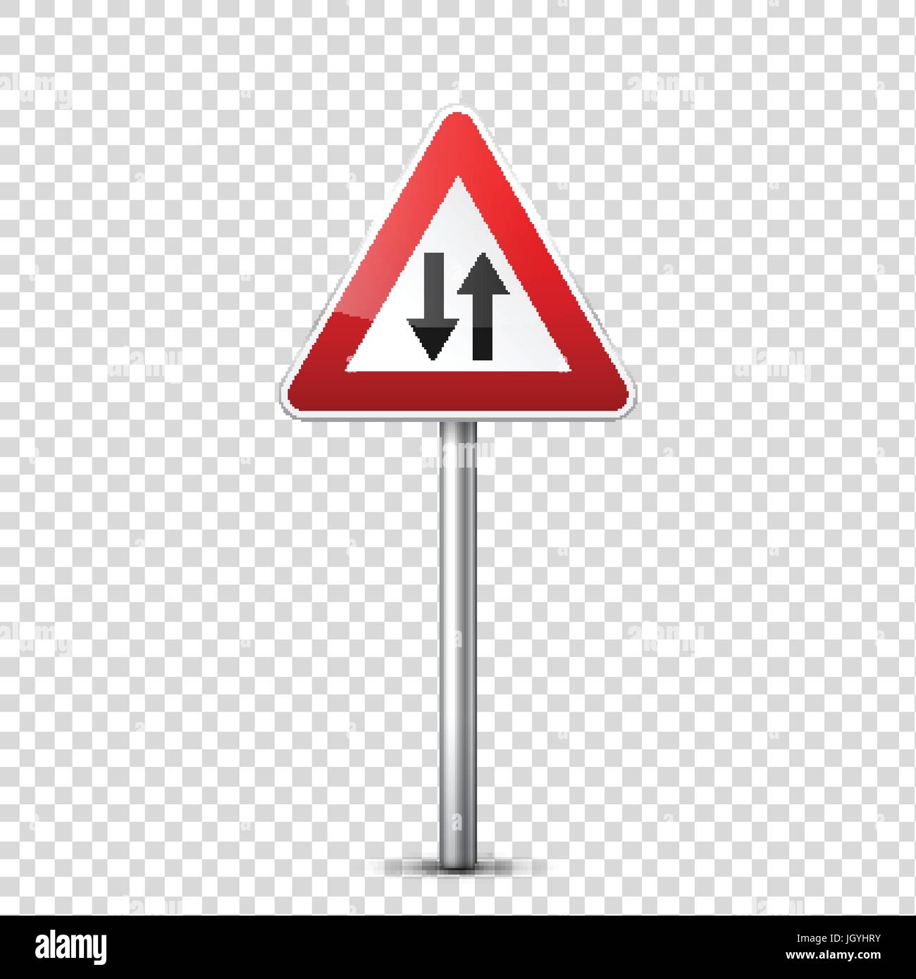 Blank Yield Sign